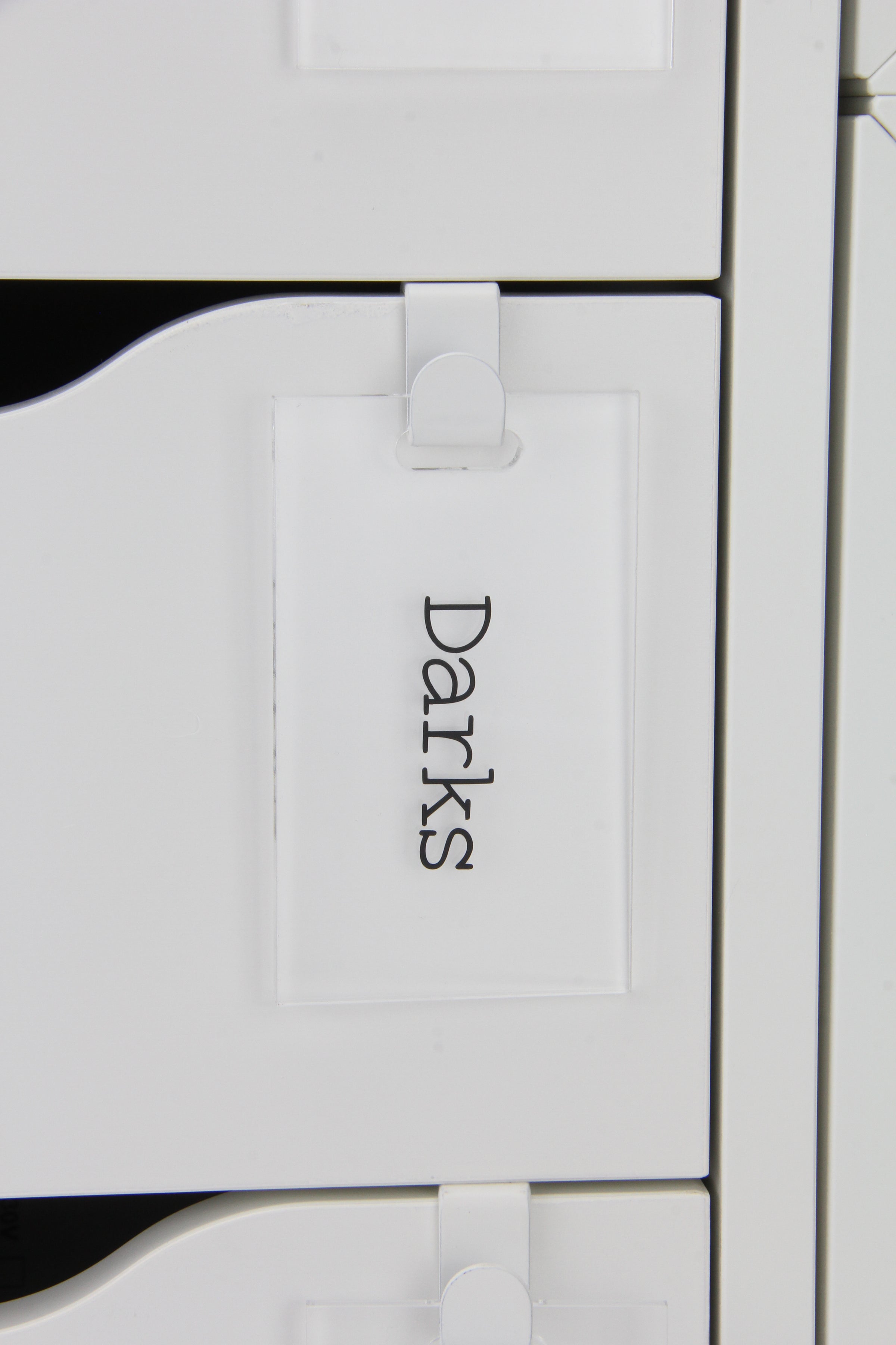Drawer Hook & Tag (with label) – Stylish Storage